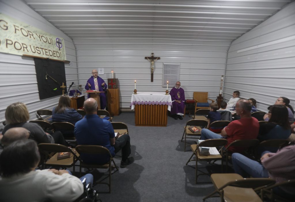 After tornado destroyed church, Dawson Springs parishioners maintain ...