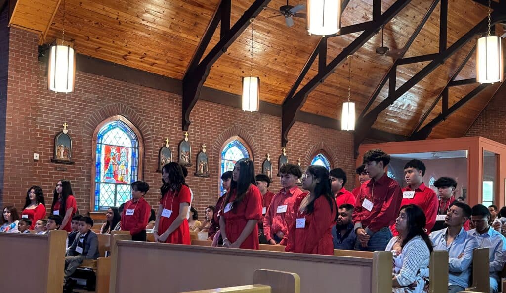 St. Edward Parish hosts historic Confirmation and First Communion ...